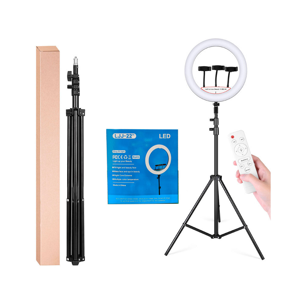 Aro con Luz Led 56cm + Trípode + Control Remoto + Tactil – ultrabyte